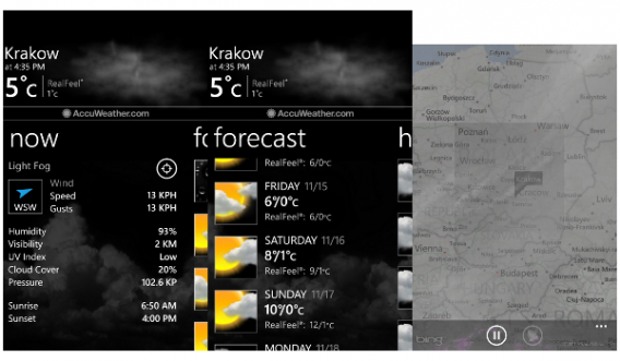 5 darmowych aplikacji pogodowych na Nokia Lumia z Windows Phone - Softonic