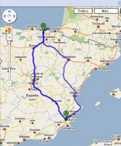 Cálculo de rutas en coche por Internet - Softonic