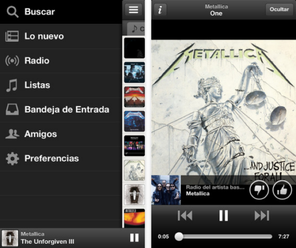 Nueva versión de Spotify para iPhone, iPad y iPod touch, con interfaz ...