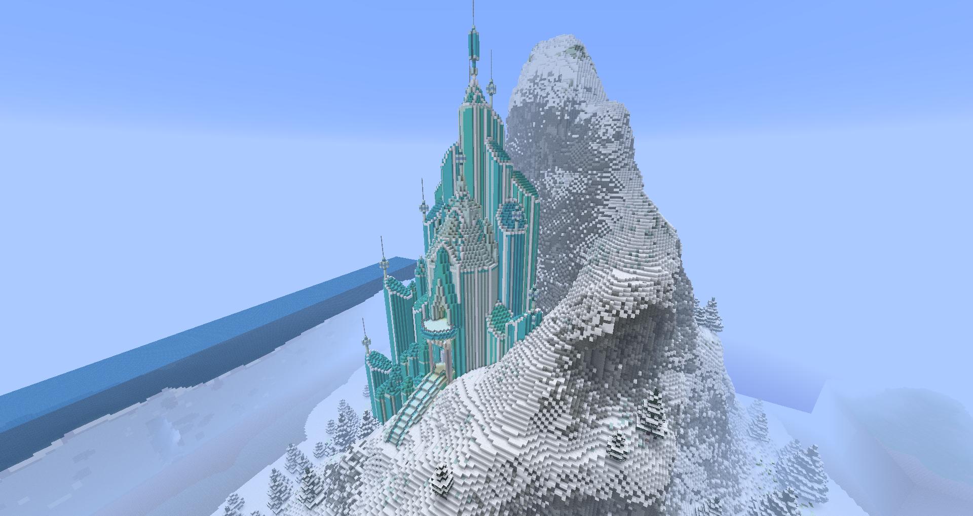 En Minecraft existe el castillo de hielo de Frozen: imágenes de muestra ...