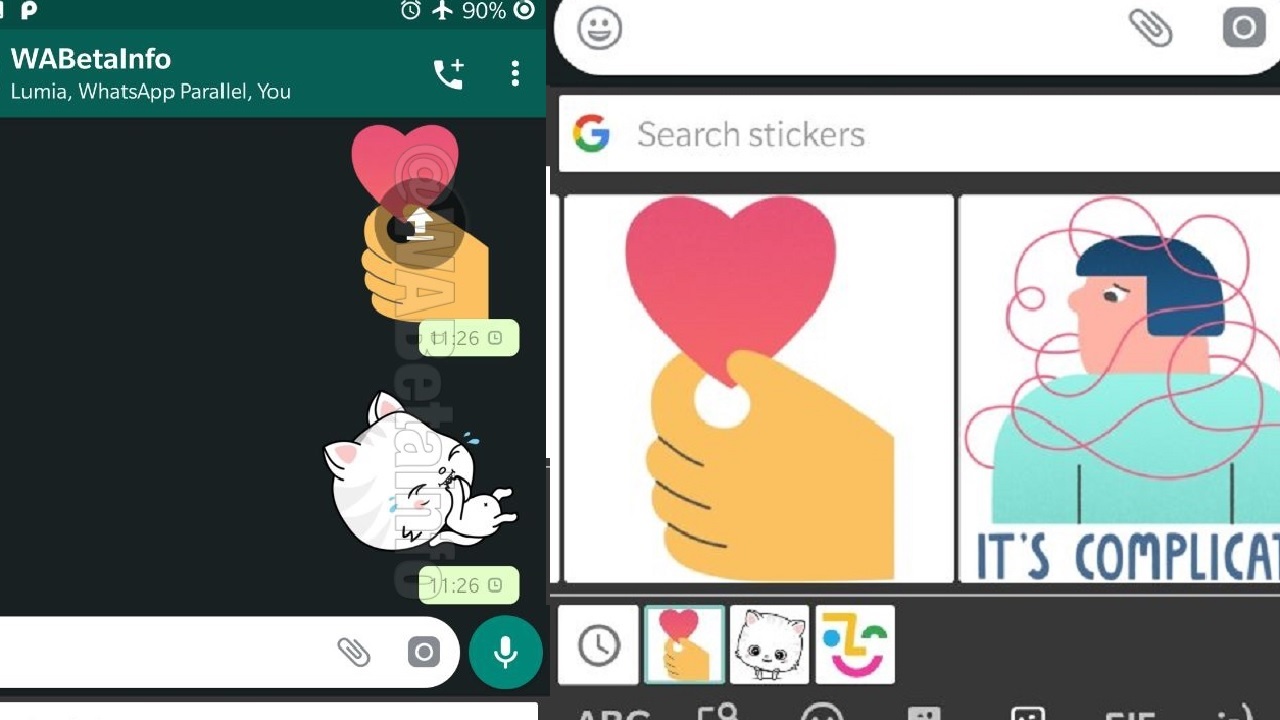 WhatsApp permitirá la integración de Stickers para teclados de terceros ...