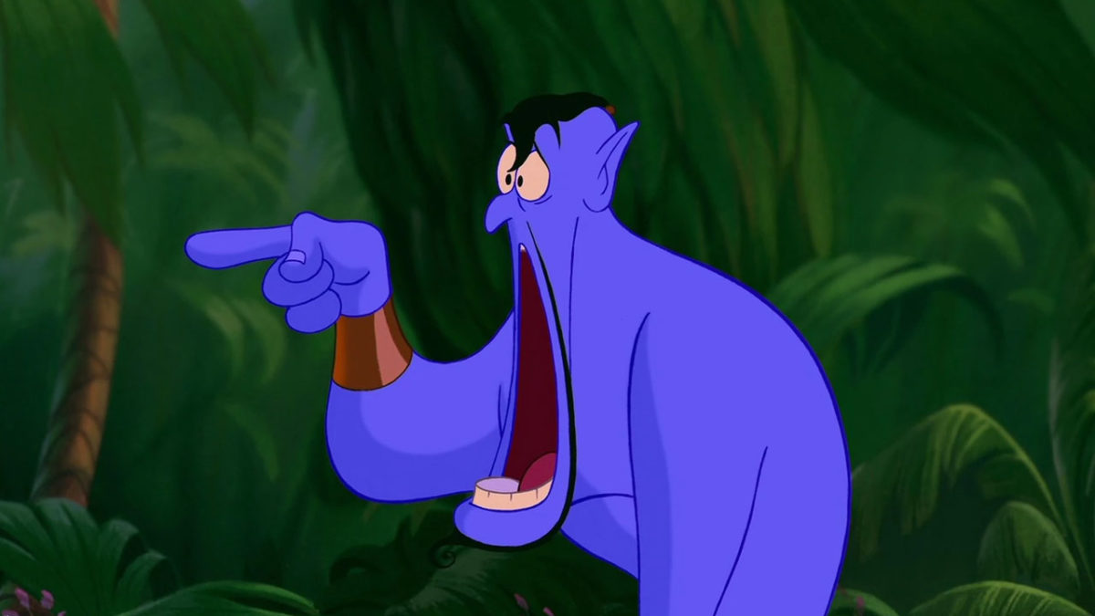 Aladdin Life Action: revelado el aspecto azul del genio de Will Smith ...