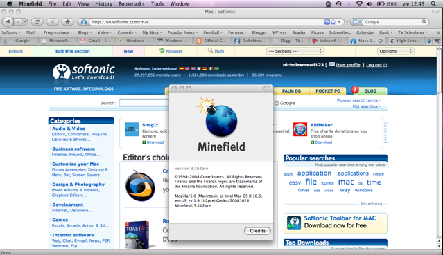 Mozilla Minefield – faster than Firefox and Chrome - Softonic