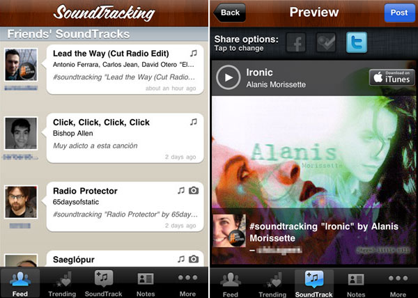 SoundTracking lets you share music you love - Softonic