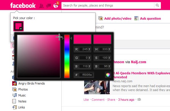 How to change the color of Facebook - Softonic