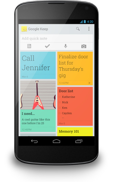 Google releases ‘Keep’ note-taking app for Android and the web - Softonic
