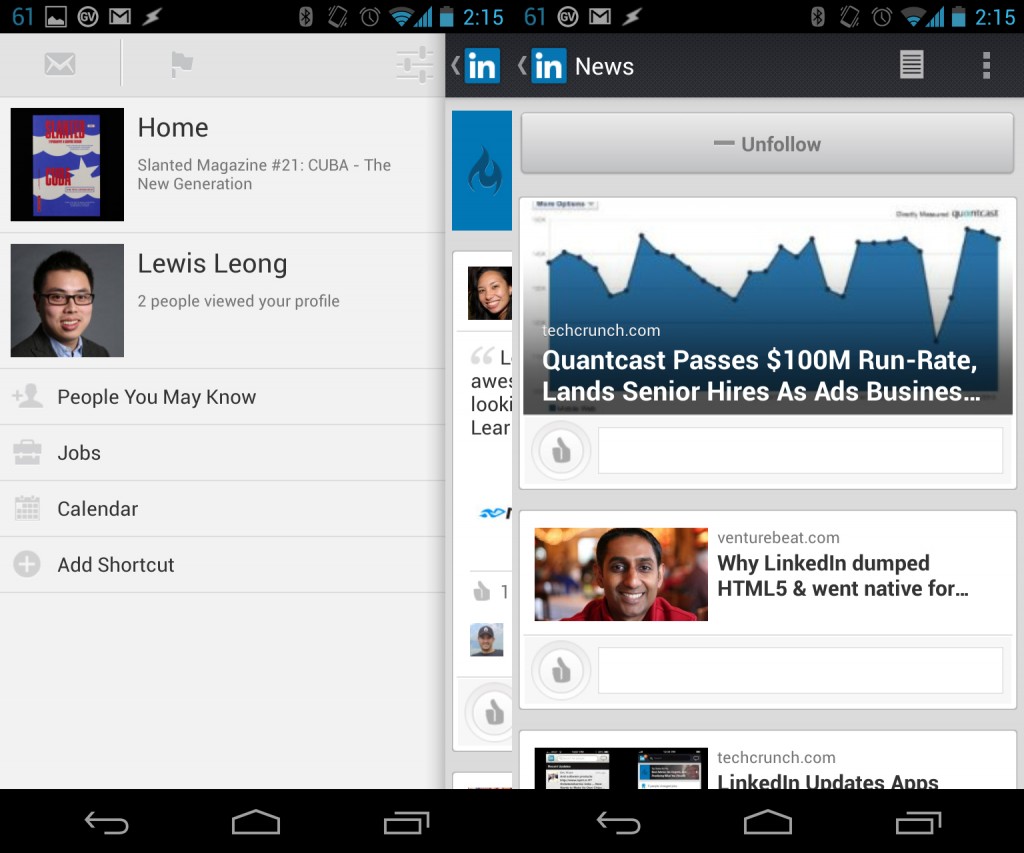 Redesigned LinkedIn apps ditch HTML5 for native code - Softonic