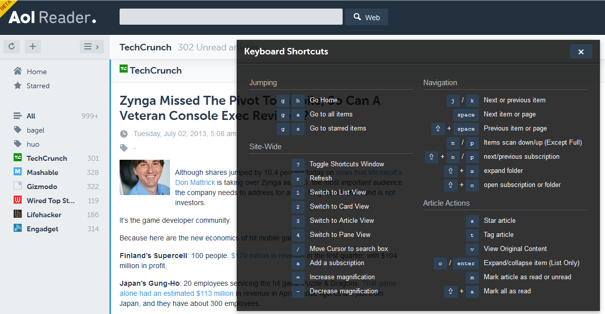 Digg Reader vs AOL Reader vs Feedly - Softonic