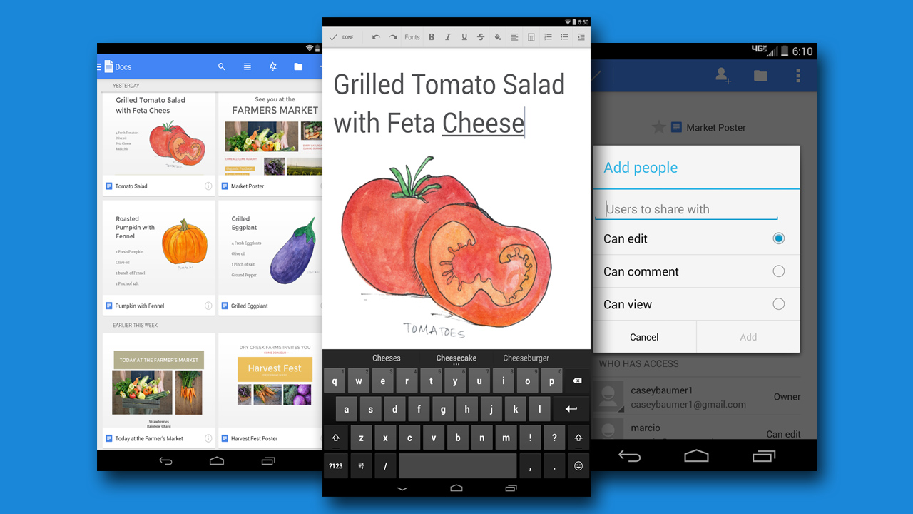 Google releases new Docs and Sheets apps for working offline - Softonic
