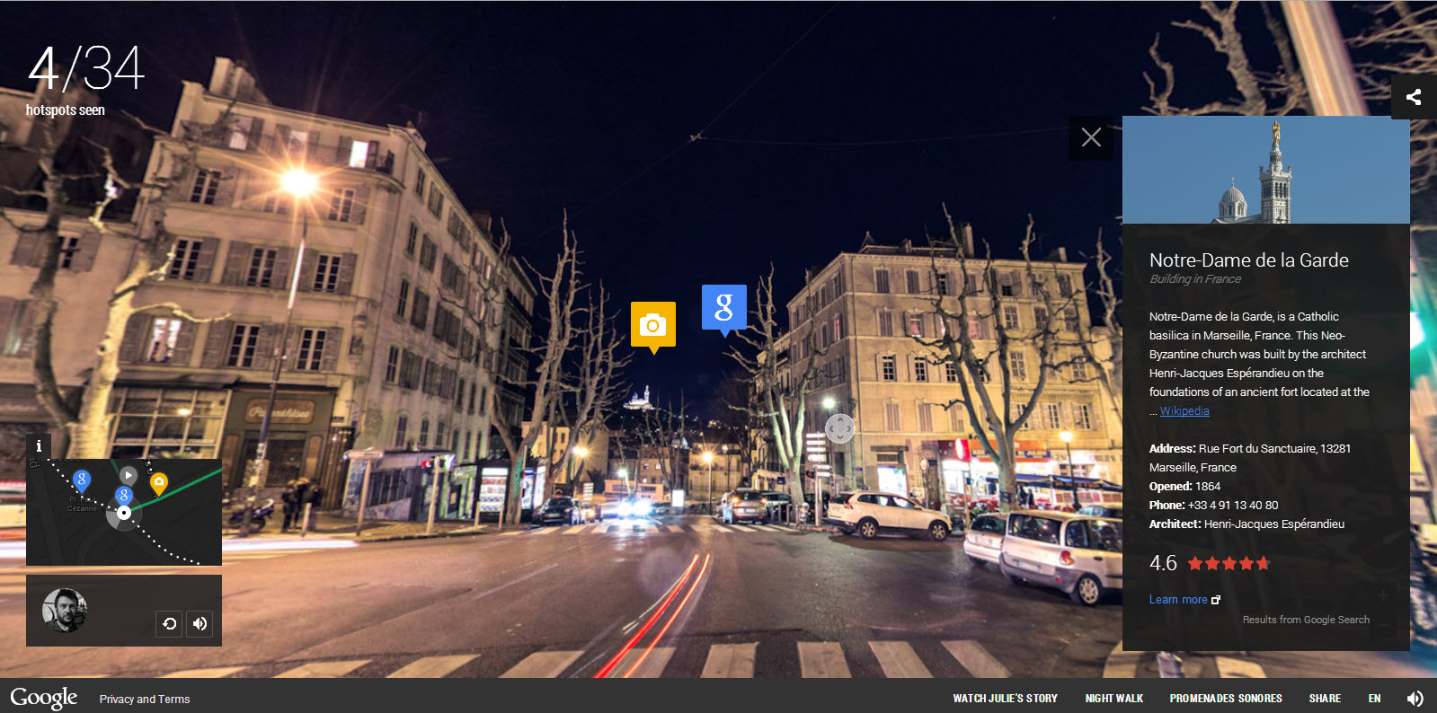 Take a night tour of Marseille, France with Google Night Walk - Softonic