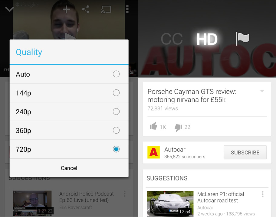 YouTube for Android finally adds streaming quality controls - Softonic
