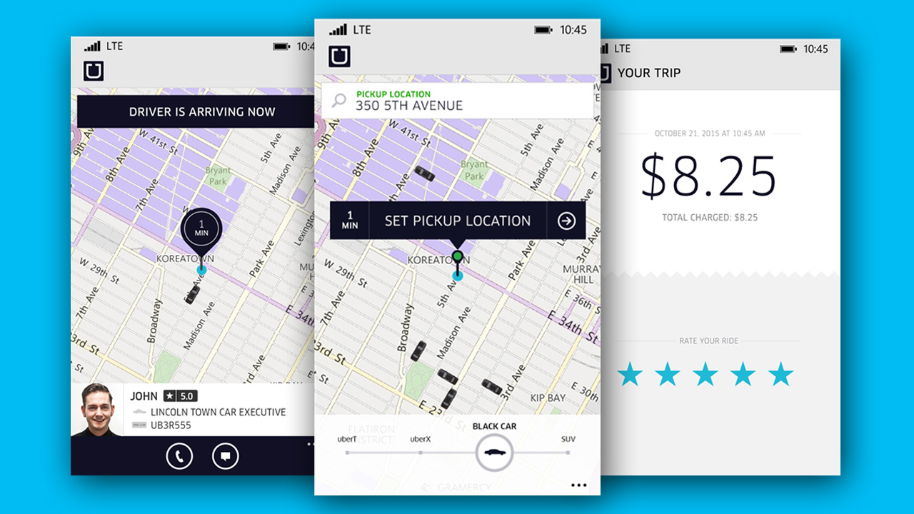 Uber ridesharing app launches on Windows Phone - Softonic
