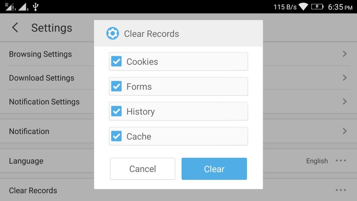 How to clear history in UC Browser - Softonic