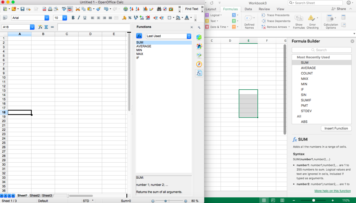 5 key differences between Excel and OpenOffice Calc - Softonic