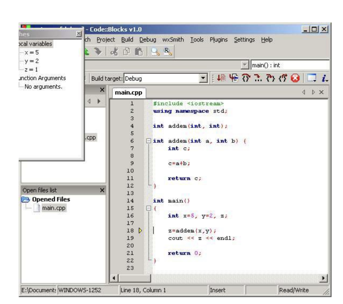 The basics of debugging in Code::Blocks - Softonic