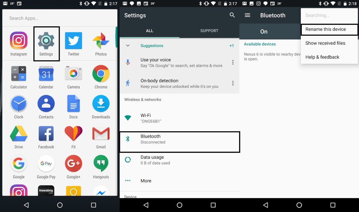 How to change the name of your cell phone, Bluetooth, and Wi-Fi - Softonic