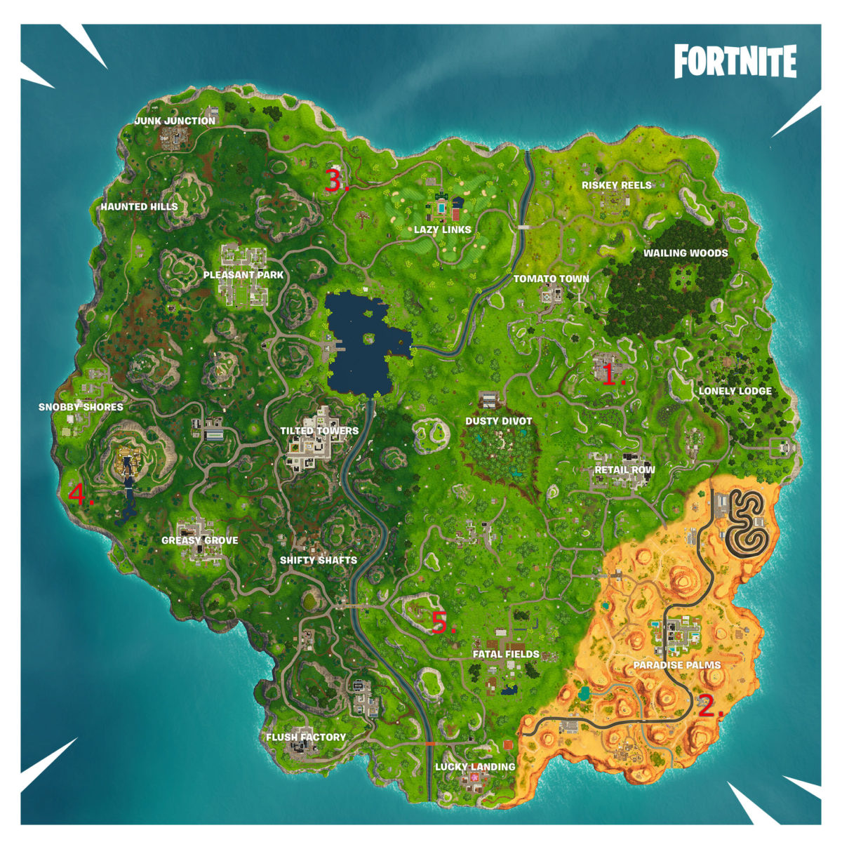 The 5 best landing locations in Fortnite - Softonic