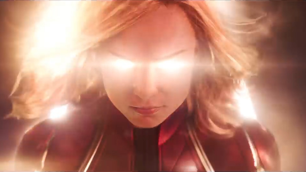 Watch Captain Marvel punch an old lady in the face in her new trailer ...