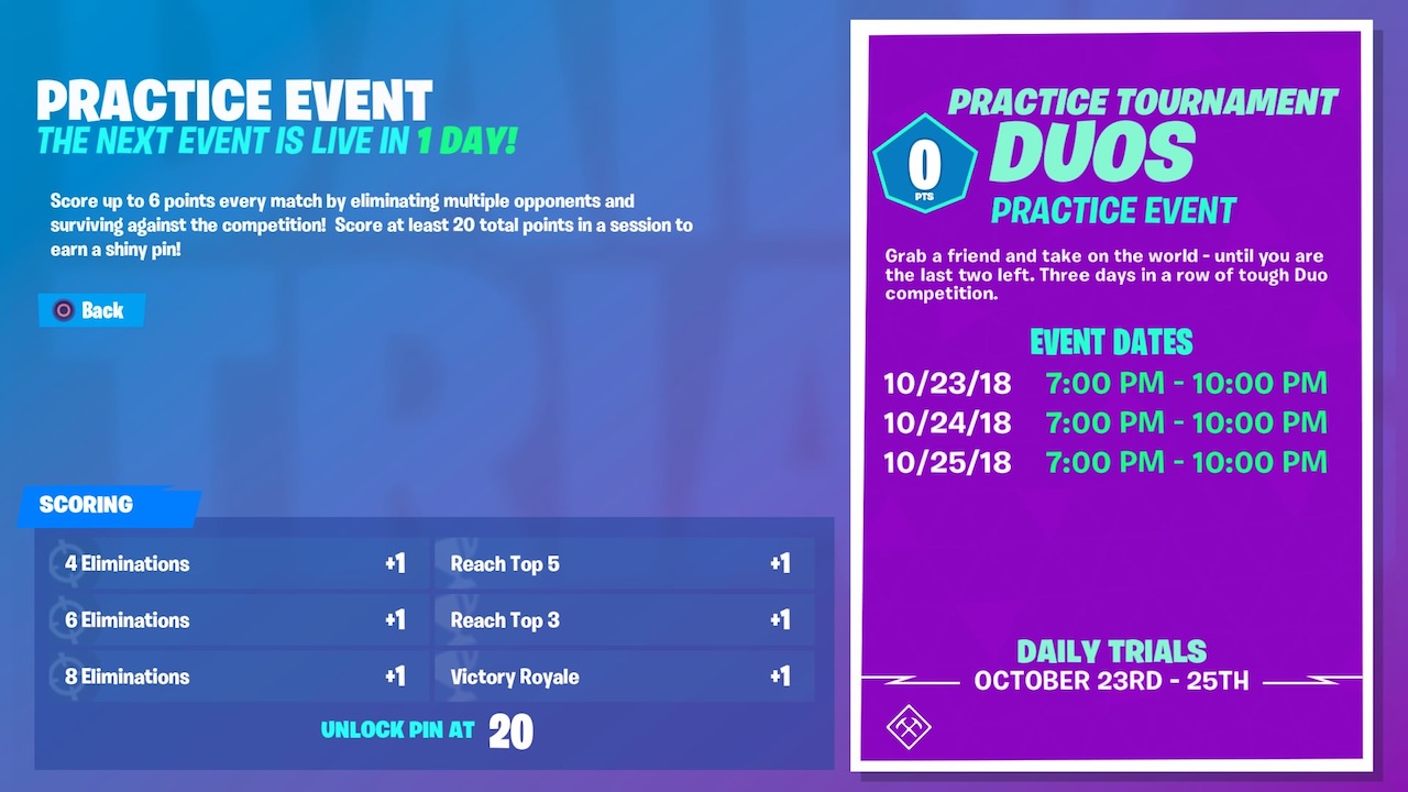 Fortnite introduces Tournament Events - Softonic