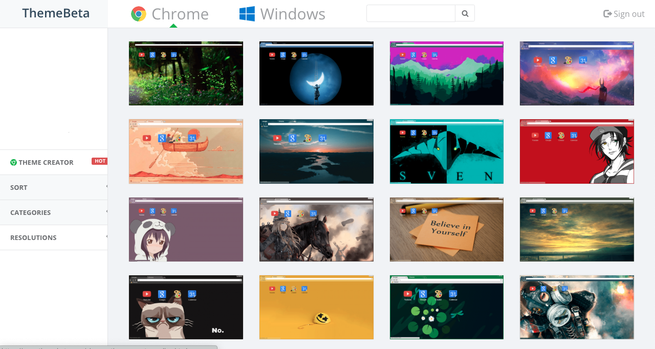 Make your own Google themes with ThemeBeta - Softonic