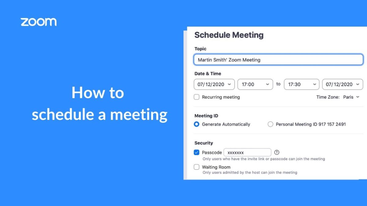 Saut Artistique Trembler How To Set Up A Zoom Meeting Vider La Poubelle