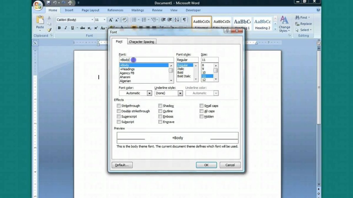 How To Change Default Font In Word Myesos