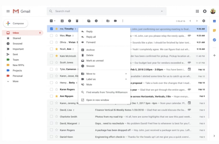 All the features of Gmail’s 2019 refresh - Softonic