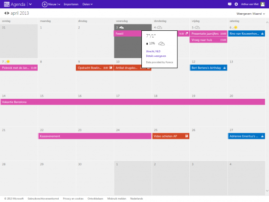 Microsoft ridisegna il calendario di Outlook.com - Softonic
