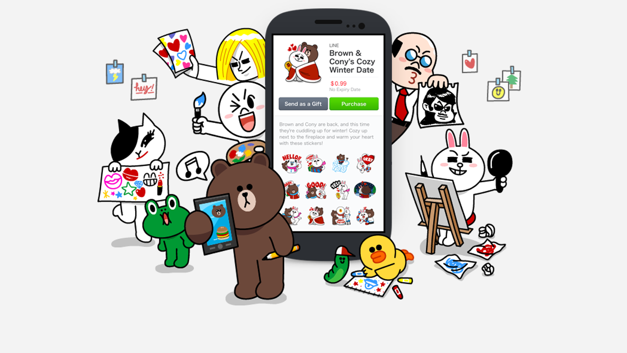 LINE rilascia su Android 1000 nuovi sticons - Softonic