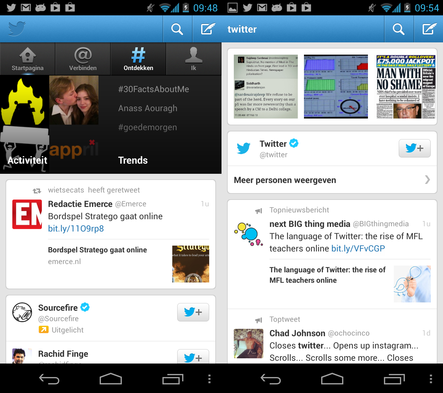 Twitter-update voor Android en iPhone verbetert zoekfunctie - Softonic
