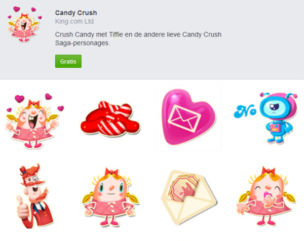 Candy Crush Saga stickers voor Facebook - Softonic