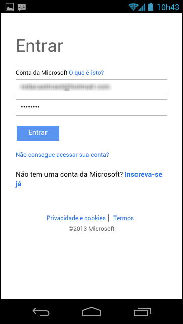 Como incluir várias contas do Hotmail no Outlook.com para Android ...