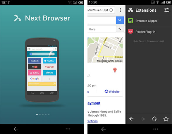 Next Browser: novo navegador para Android traz extensões e notícias ...
