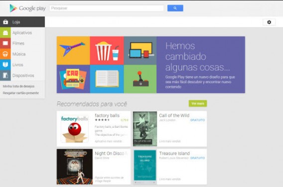 Google renova visual da Google Play Store na web - Softonic