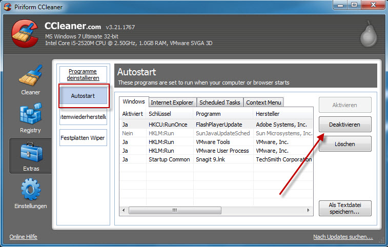 Windows-Start beschleunigen – mit CCleaner - Softonic