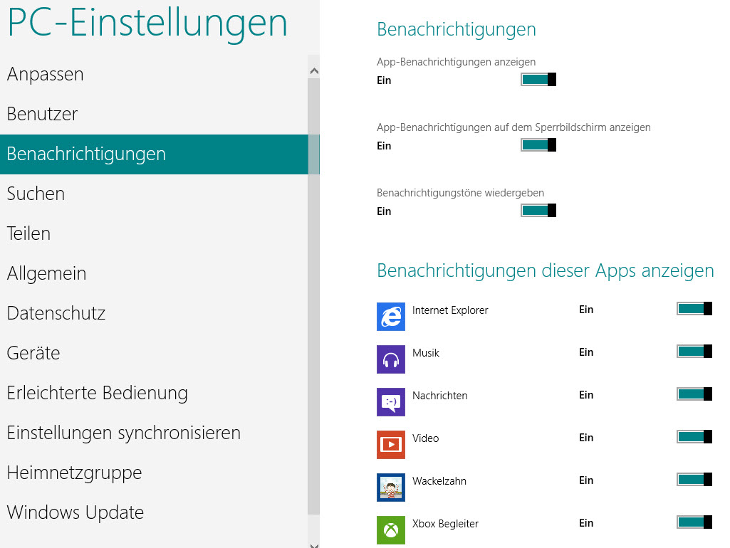 Windows 8 Guide: Das neue Windows 8 Control Panel - Softonic