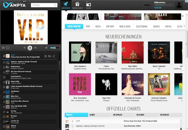 Musik-Streaming auf Deutsch – So funktioniert Ampya - Softonic