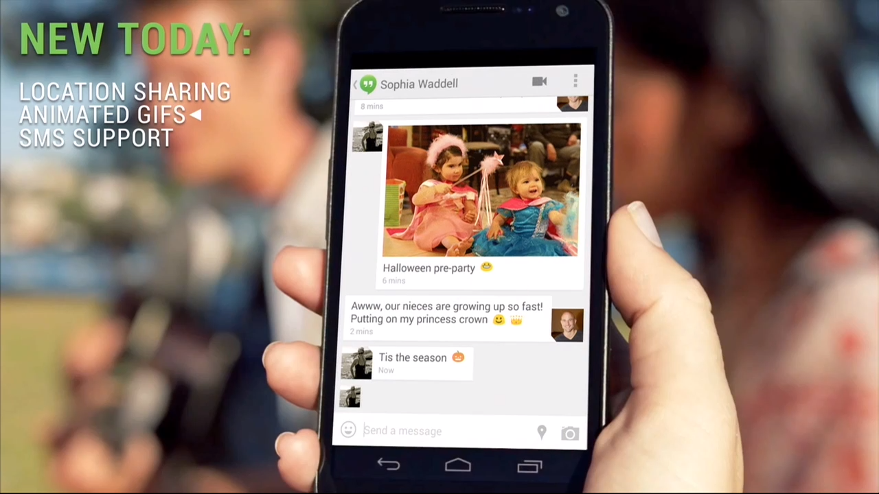 Google Hangouts jetzt mit SMS, Standort-Versand und GIFs - Softonic