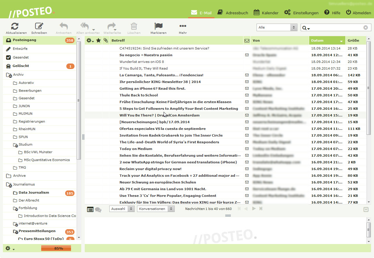 Posteo: Neues Design bereitet komplette Verschlüsselung des Postfachs ...