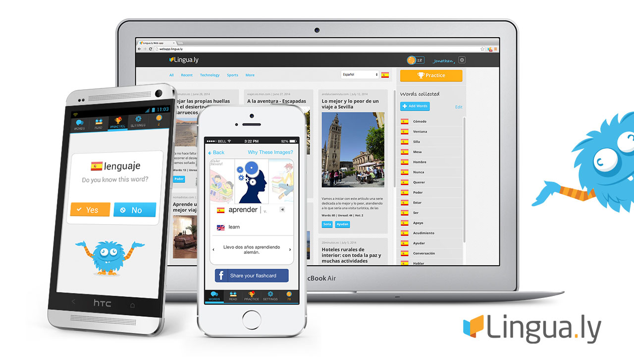 Lingua.ly: Die kostenlose Lernhilfe für Fremdsprachen verbessert das Design und Verwalten von ...