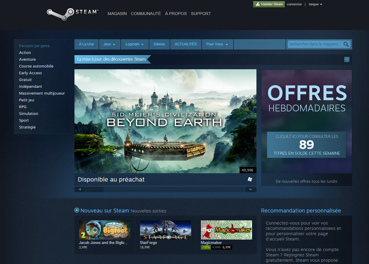 Steam fait peau neuve pour mieux vous recommander des jeux - Softonic